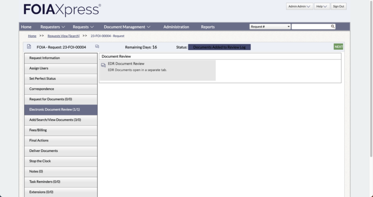 Electronic Document Review - FOIAXPress | OPEXUS