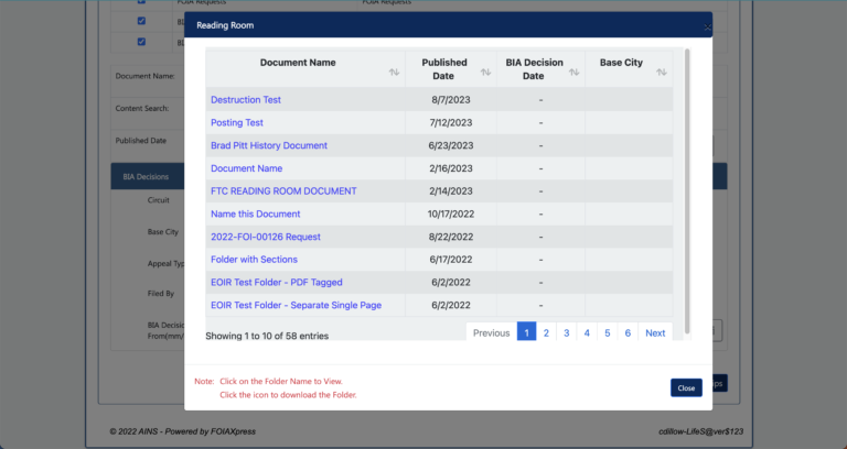 Public Access Link (PAL) - FOIAXpress | OPEXUS