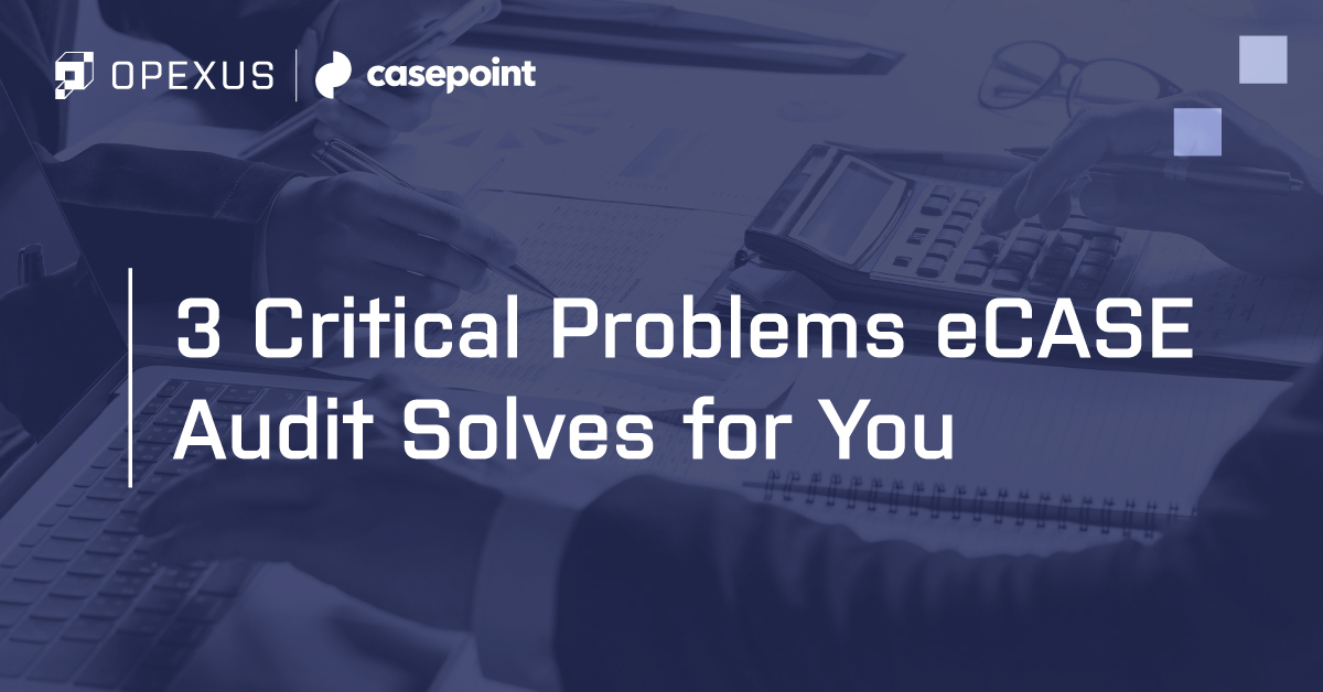 3 Critical Problems eCASE Audit Solves for You | OPEXUS